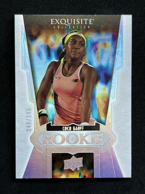 2021 UD EXQUISITE Collection Coco Gauff #R-CG Rookie RC/149 Sp Tennis ...