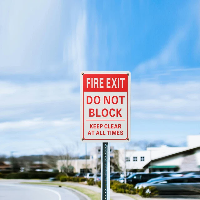 METAL DO NOT Sign Multi-use Fire Exit Sign Fire Exit Safety Sign Mall £ ...