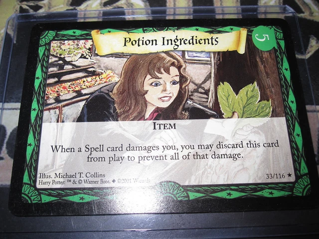 HARRY POTTER TRADING Card Game Tcg Basic Potion Ingredients 33/116 Rare ...