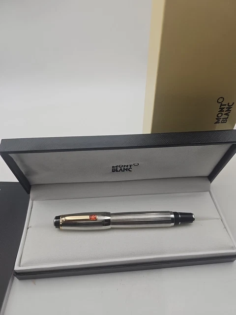 MONTBLANC BOHEME SILVER ruby JEM fountain pen Pen, box and user guide M ...