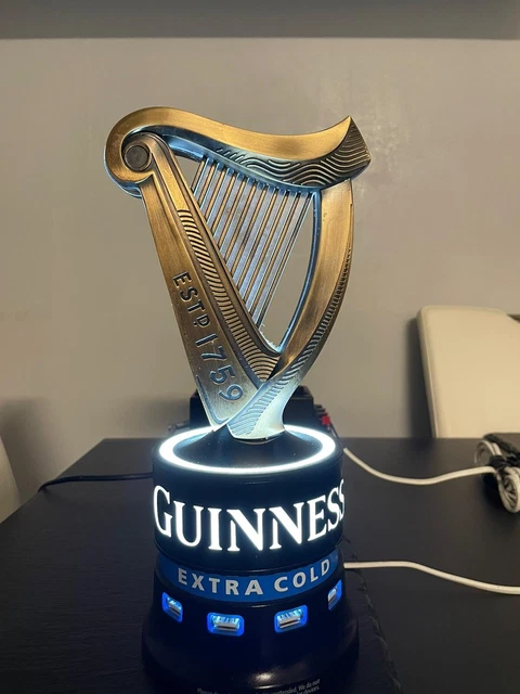 RARE GUINNESS UNIVERSAL usb bar charger light up sign lamp genuine £102 ...