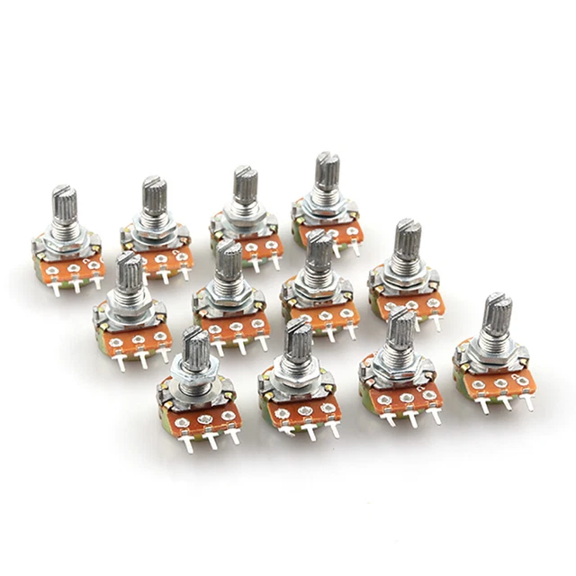 LINEAR MONO STEREO B Potentiometer B1K B2K B5K B10K B20K-B500K Variable ...