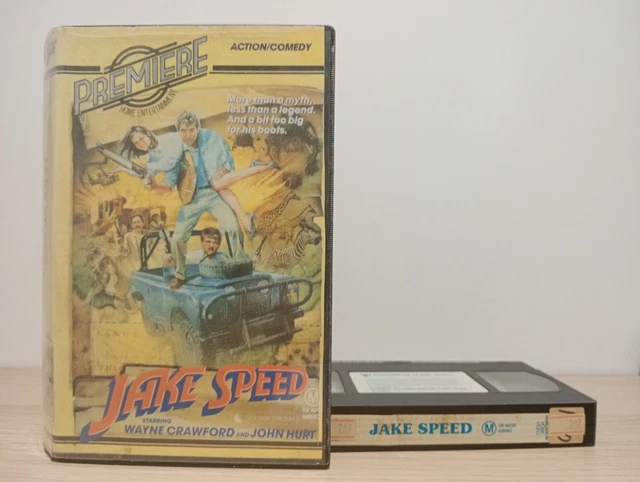 JAKE SPEED VHS TAPE clamshell ex-rental ACTION COMEDY Big Box PAL HTF ...