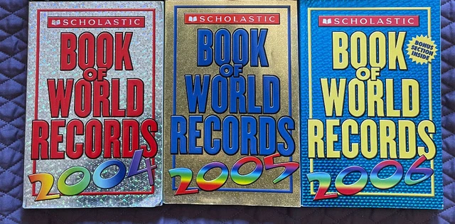 3 BOOKS - Scholastic Book of World Records 2004, 2005, 2006 $9.99 ...