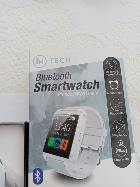 IN TECH BLUETOOTH SW 6022 White Smartwatch BNIB. EUR 6,34 - PicClick IT