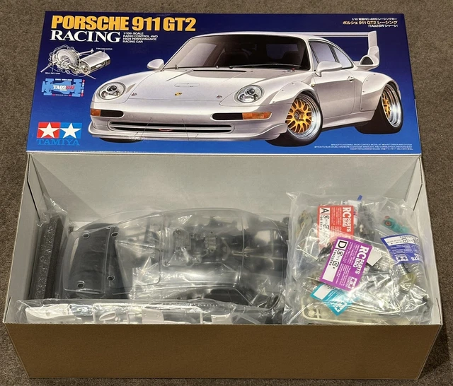 TAMIYA PORSCHE 911 GT2 Racing Kit 84399 TA02 SW Taisan PIAA 1/10 Scale ...