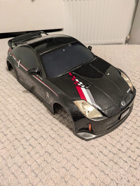 TAMIYA NISSAN FAIRLADY Z Body shell with light kit fitted plus drift ...
