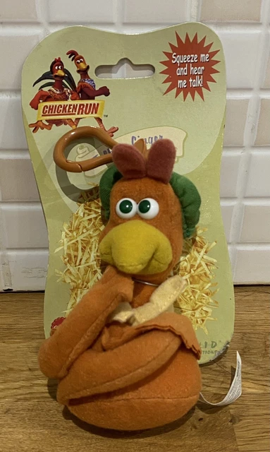 VINTAGE AARDMAN DREAMWORKS Chicken Run Ginger Talking Key Ring 1999 £7. ...