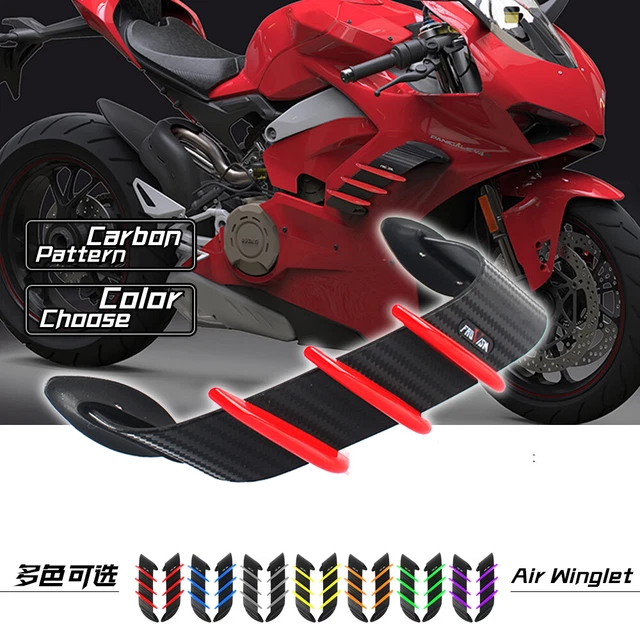 BLACK WINGLET SIDE Spoiler Air Deflector Aerodynamic Wing Sticker for ...