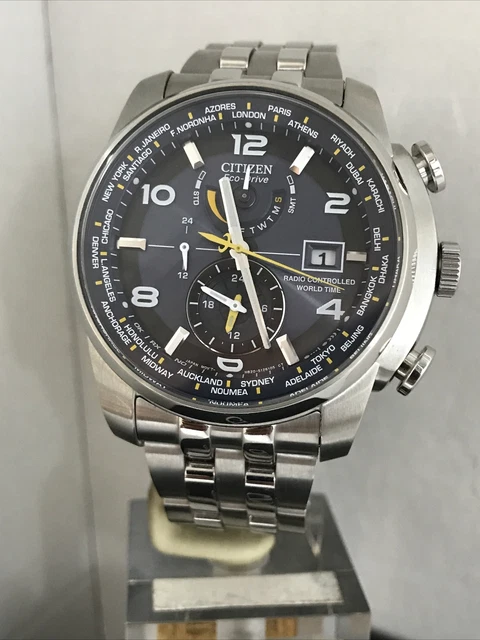 OROLOGIO CITIZEN UOMO Eco-Drive A-T Allarme Radiocomandato Tempo ...