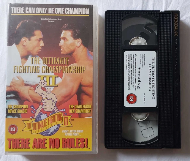 THE ULTIMATE FIGHTING Championship 3 VHS - Tested! - Excellent ...