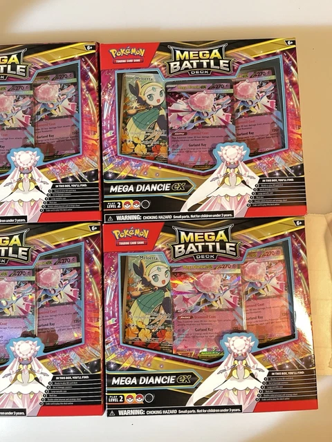POKEMON MEGA EVOLUTION Battle Deck Mega Diancie ex New Lot Of 4 In Hand ...