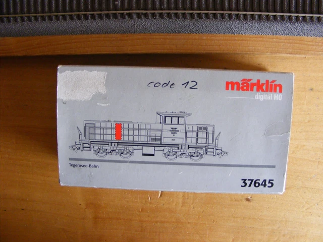 1X MÄRKLIN H0 blaue TEGERNSEE BAHN Diesellok Nr.14 mit Beilagen OVP ...