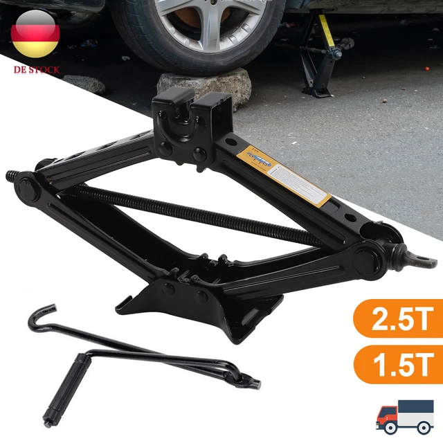 SCHERENWAGENHEBER AUTO WAGENHEBER Lift für PKW/SUV/MPV 1,5/2,5T mit Handkurbel EUR 9,89 ...