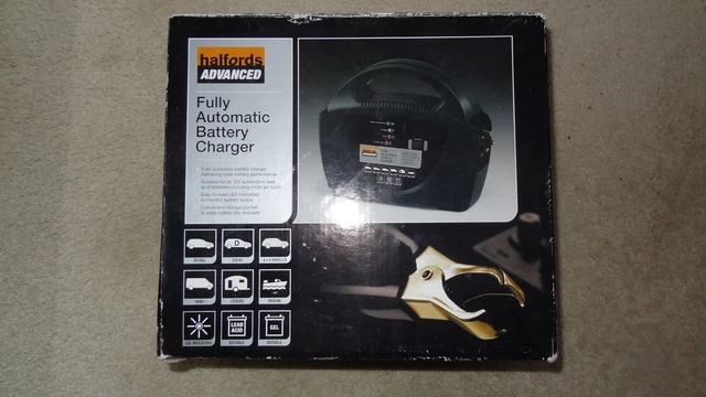 HALFORDS ADVANCED FULLY Automatic Battery Charger - VGC £21.52 ... HALFORDS ADVANCED FULLY Automatic Battery Charger - VGC £21.52 ...