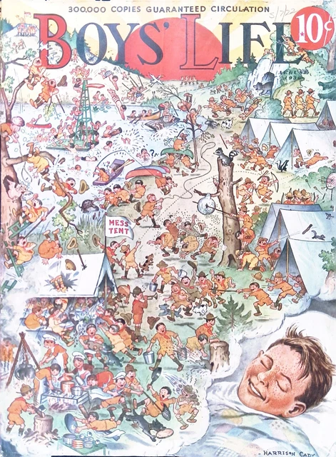 BOYS LIFE MAGAZINE AUG 1936 Harrison Cady Cover Scout Articles ...