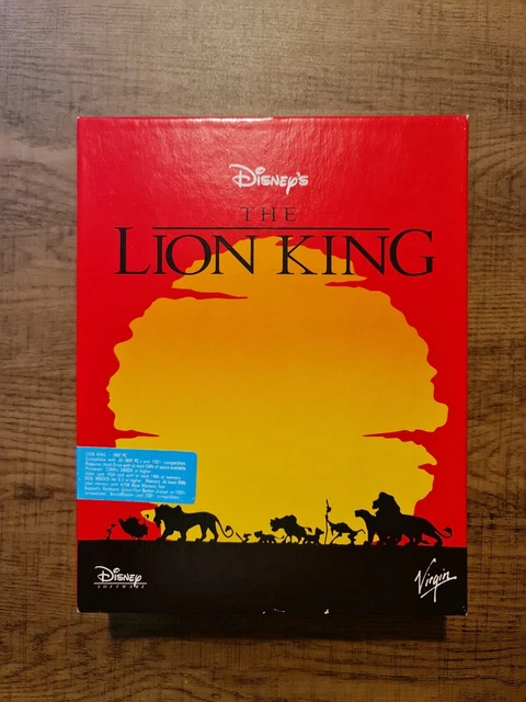 DISNEY'S THE LION King PC Floppy Disc Vintage Big Box Game £34.99 ...