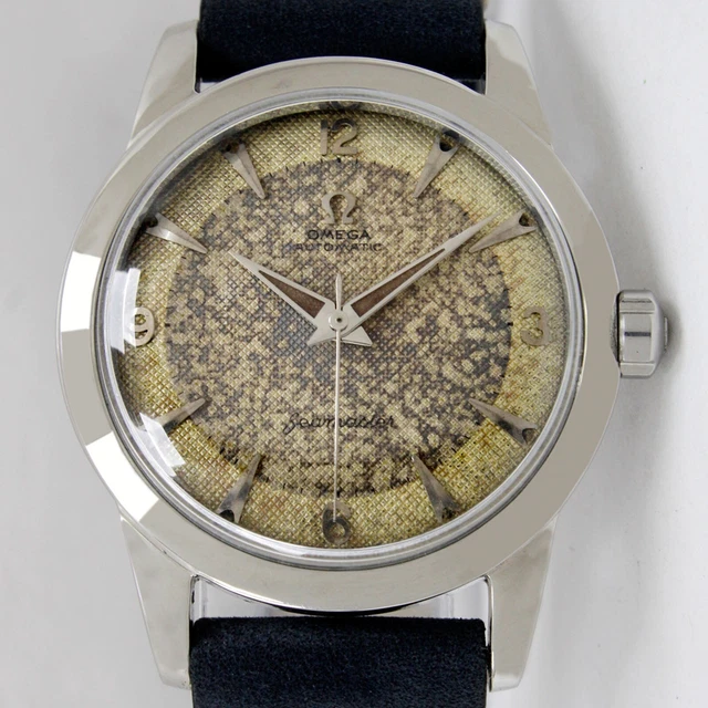 1950 OMEGA SEAMASTER Automatic Steel Honey Comb Patina Vintage Watch ...