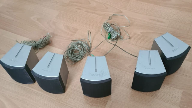 5 SONY SS-TS300 Satellite Surround Sound Speakers + CABLES £38.00 ...