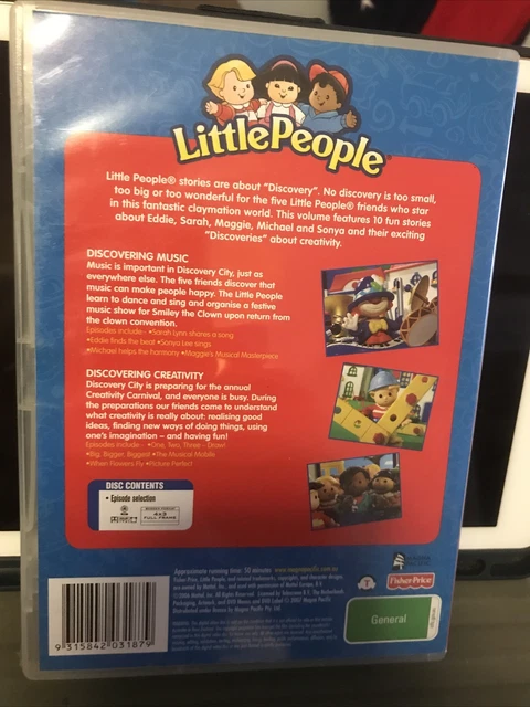 LITTLE PEOPLE CREATIVITY Collection Fisher-Price Volume 2 DVD $9.95 ...