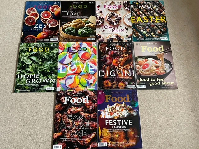 WAITROSE FOOD MAGAZINES Issue Jan/Feb/March/Apr/May/June/Sep/Oct/Nov ...