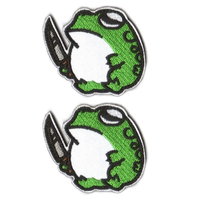 FROSCH BÜNDEL FROSCH Patches Bestickt Bestickte Patches Armband-Patch Kleidung EUR 3,80 ...