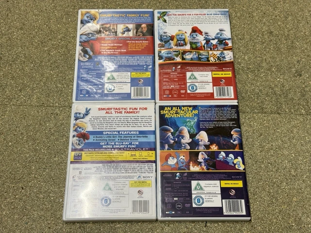 THE SMURFS 1-2 + Christmas Carol & Smurfy Hollow - DVD Bundle £5.43 ...