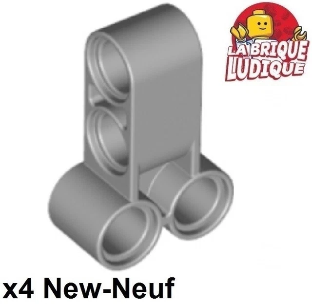 LEGO TECHNIC 4X Pin Connector Perpendicular Double 3L gris/light b gray ...