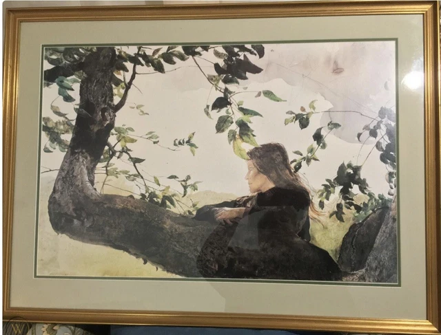 ANDREW WYETH &IN The Orchard" Helga Series Pencil Plate Signature ...