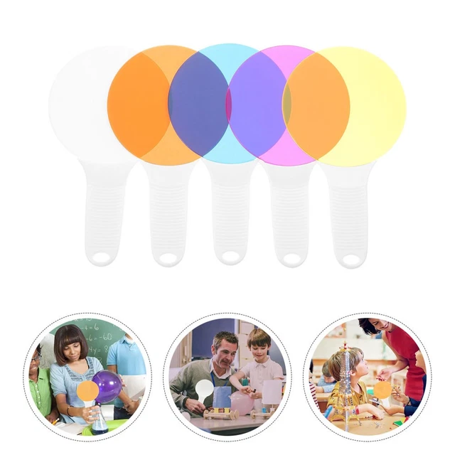 5 SHEETS MIXING Transparent Color Paddles Bright Supplies for Kids $27. ...