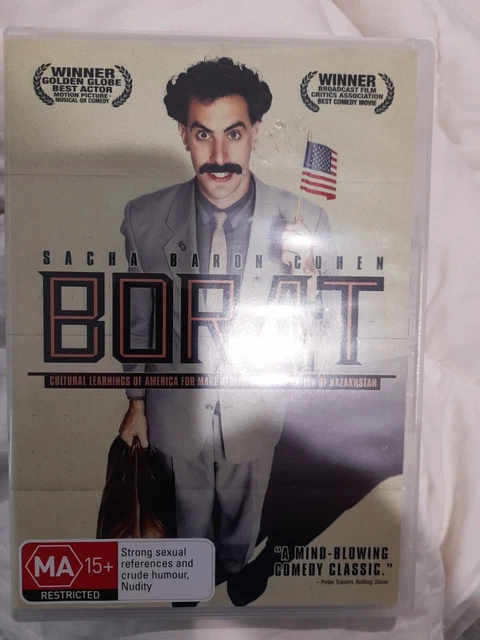 BORAT SACHA BARON Cohen Comedy Winner Golden Globe Best Actor 2006 DVD ...