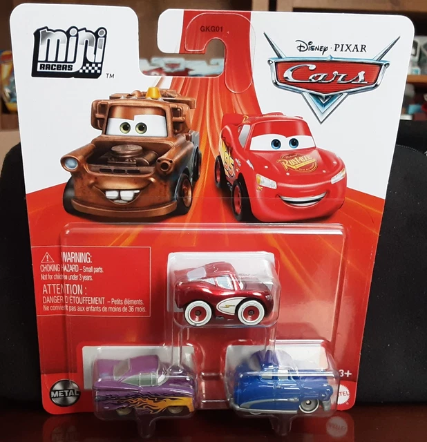 DISNEY PIXAR CARS - 3Pack Mini Racers - Lightning Mcqueen, Ramone, Doc ...
