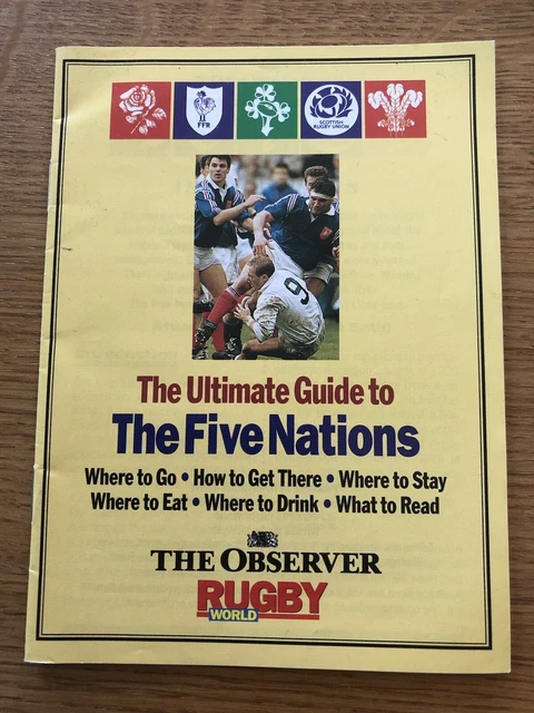 THE ULTIMATE GUIDE To The Five Nations 1993 Rugby World The Observer ...