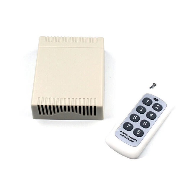 315MHZ WIRELESS REMOTE Control DC 12V 8CH Relay Receiver Module Radio ...
