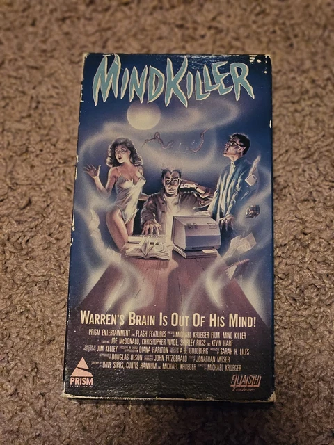 MINDKILLER VHS PRISM Video 80'S Sci-Fi Cult Horror Brain Monster Mind ...