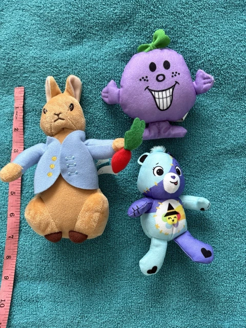 3 SMALL SOFT Toys | Little Miss | Care Bear | Peter Rabbit £1.16 ...