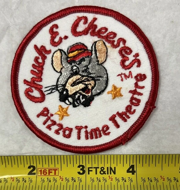 VINTAGE 1980S CHUCK E Cheese Pizza Time Theatre Iron On Patch CEC ...