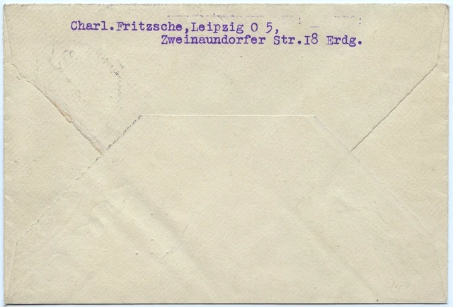 KATAPULT 1932 DT. Reich Landpost Leipzig Messestadt USA Catapult H 97 a ...