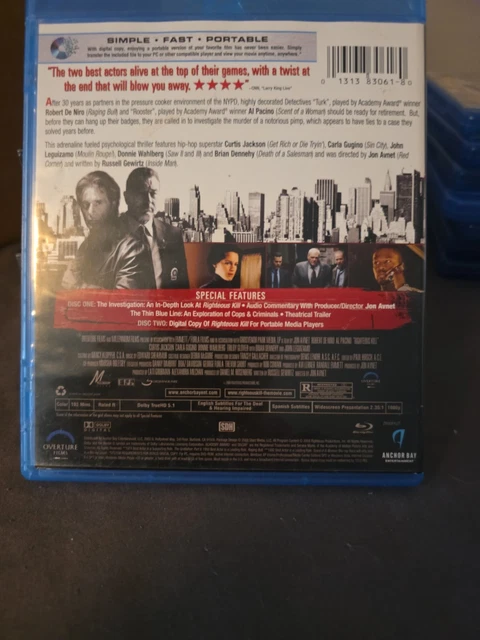 RIGHTEOUS KILL ACTION & Adventure Blu-ray 2008 £3.84 - PicClick UK