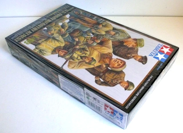 KIT TAMIYA 1/48 ème US ARMY INFANTRY AT REST TBÉ NON OUVERT Bte 26x16cm ...