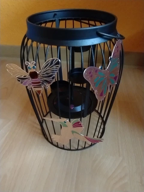 PARTYLITE - GESCHWUNGENE Bronze-Laterne - P93148 - NEU & OVP EUR 35,00 ...