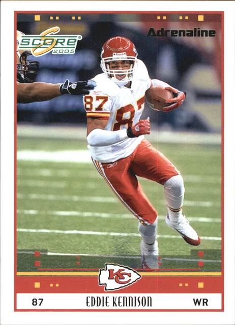 2005 SCORE ADRÉNALINE Kansas City Chiefs carte de football #137 Eddie ...
