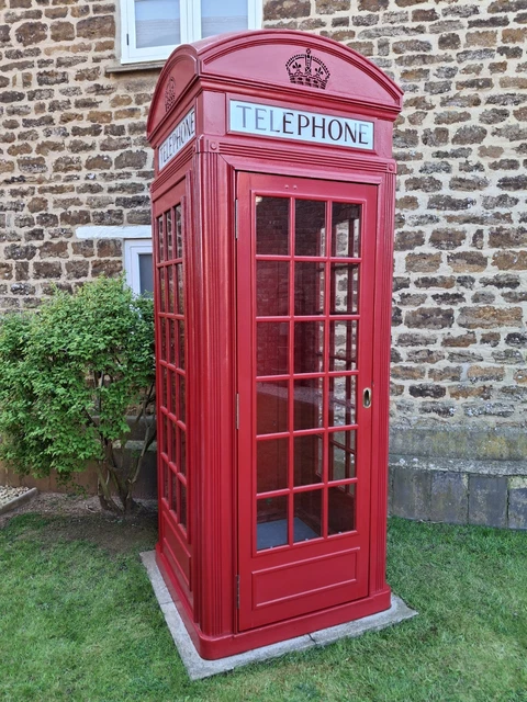 K2 TELEPHONE BOX Phone Kiosk English Red Phone Box Fully Restored £ ...