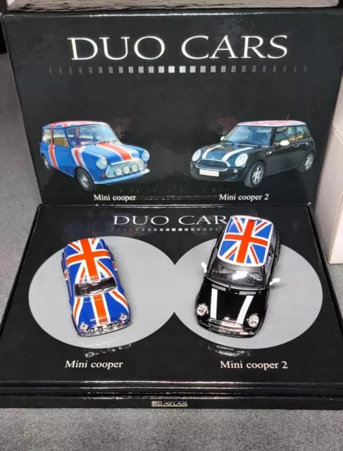 COFFRET DUO CARS MINI Cooper 1/43e Universal Hobbies pour ATLAS EUR 30 ...