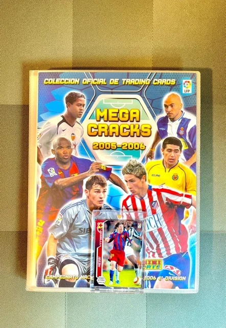 ÁLBUM MEGACRACKS 2005-2006 Panini, con Messi 71 bis incluido. Álbum en ...