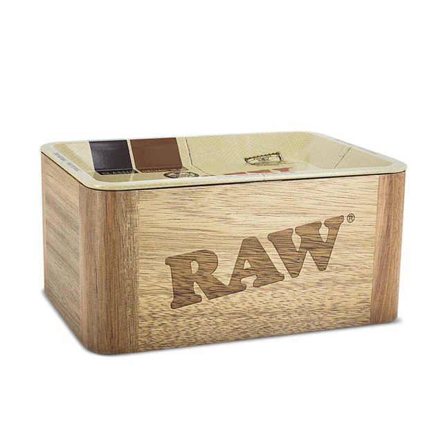 CACHE SECRET BOX Mini Raw Boîte en Bois et Plateau pour Rouler EUR 39 ...