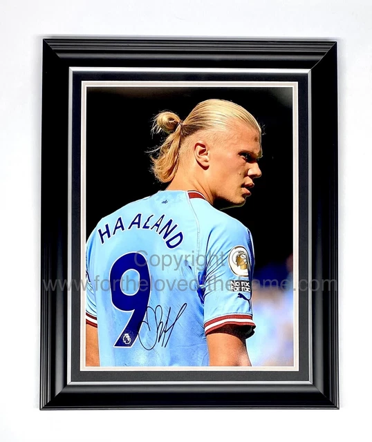 ERLING HAALAND SIGNED Autograph Soccer Football Manchester City Photo ...