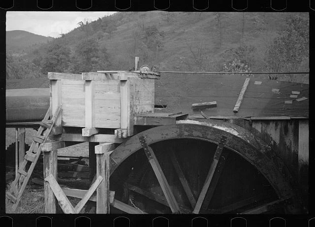 WATERWHEEL OF MILL, Nethers, Virginia 1940s Old Photo EUR 6,48 ...
