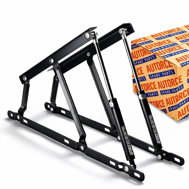 2X 1000N BED Lift Hinge Mechanism Set, Gas Struts 360mm Storage Gas ...