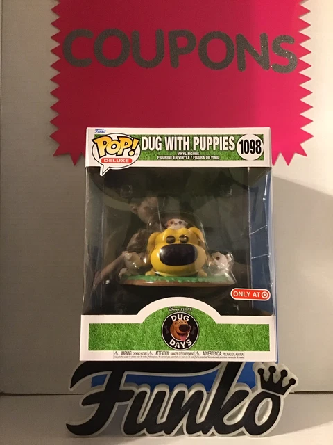 FUNKO POP! DELUXE Disney PIXAR Up Dug Days Dug with Puppies Vinyl ...
